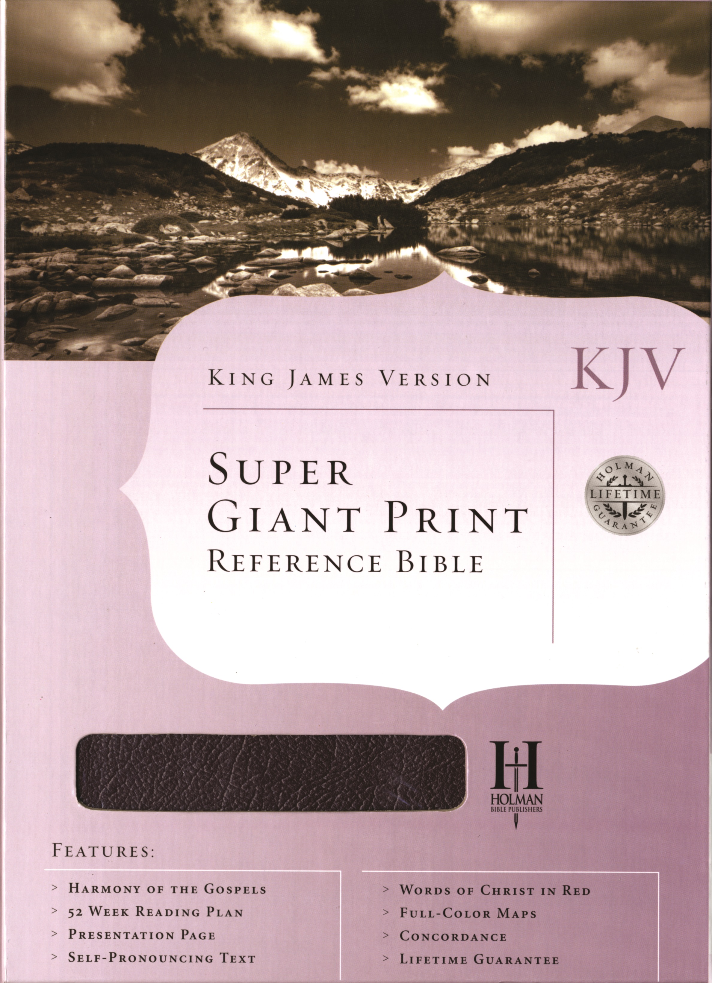 King James Version Super Giant Print Reference Bible (Black) | Sunday School Publishing Board